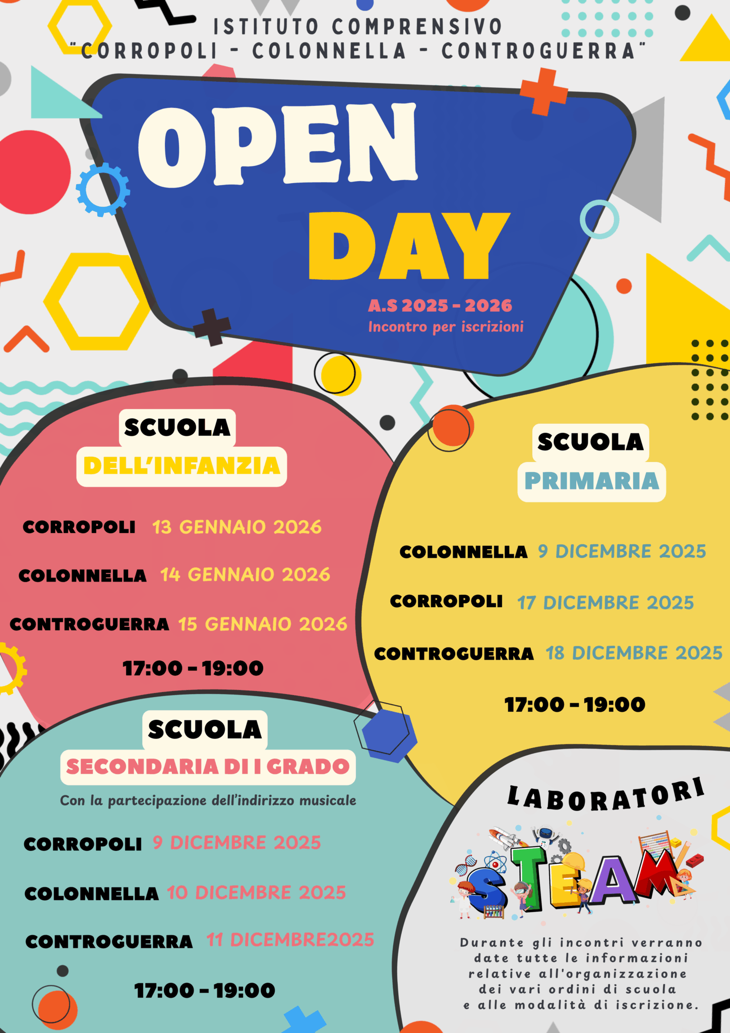 OPEN DAY a.s.2025/2026 – Istituto Comprensivo Statale